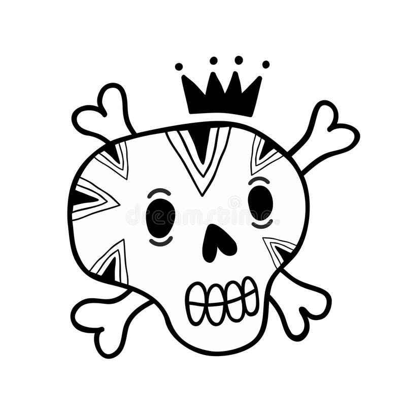 Princess Skull And Crossbones Clip Art