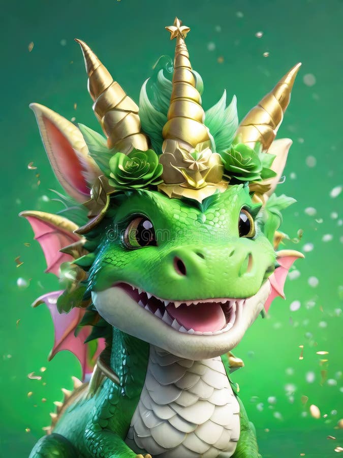 Funny Dragon. Fairy-tale Character Stock Illustration - Illustration of ...