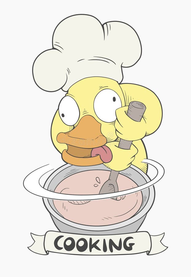 Cartoon Duck Cooking Stock Illustrations – 653 Cartoon Duck Cooking ...