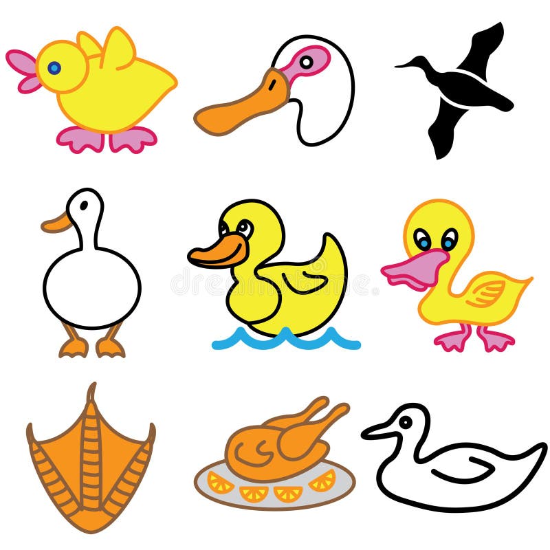 Swimming Duck Pictogram Stock Illustrations – 54 Swimming Duck ...
