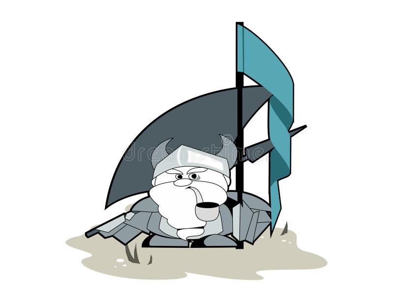 Funny dwarf stock vector. Illustration of comic, fantasy - 20158904