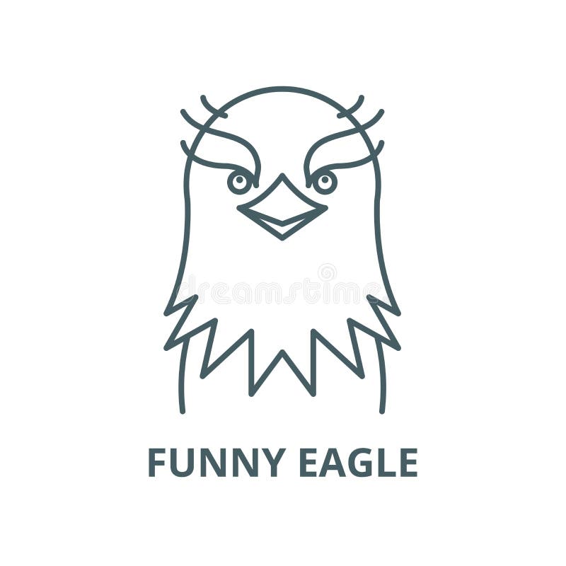 Eagle Vector Line Icon, Linear Concept, Outline Sign, Symbol Stock ...