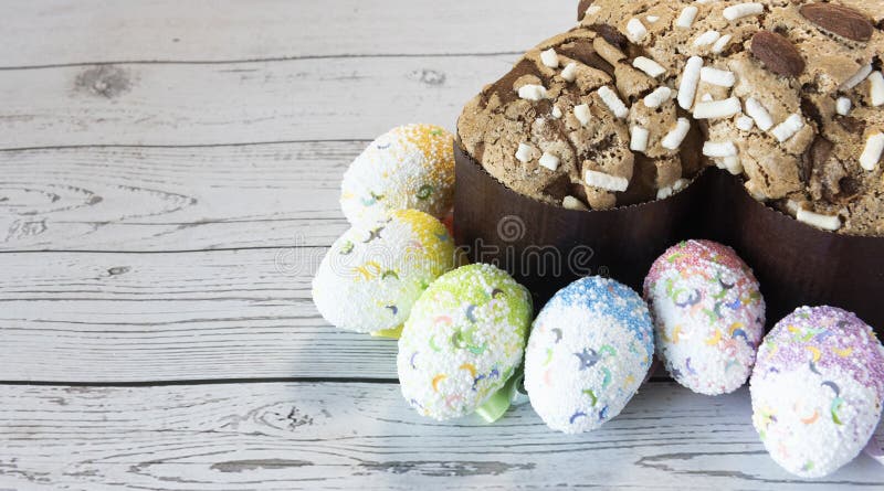 Funny Easter Background with Bunny, Sheep and Easter Eggs. Letter of ...