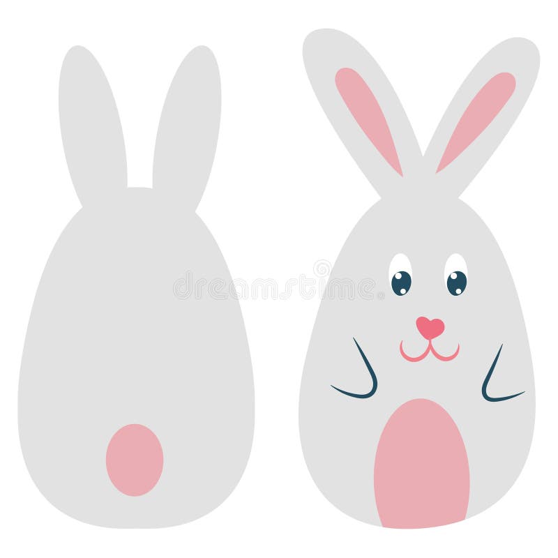 Bunny Clip Art Front View
