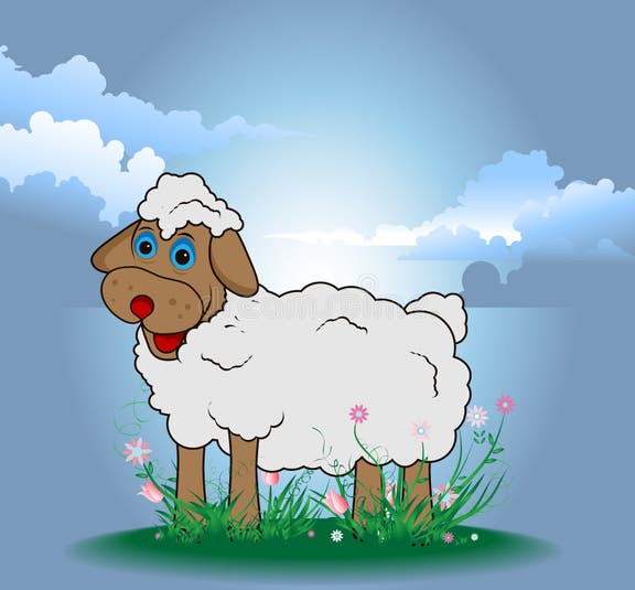 Funny easter sheep eps8 stock vector. Illustration of animal - 23739303