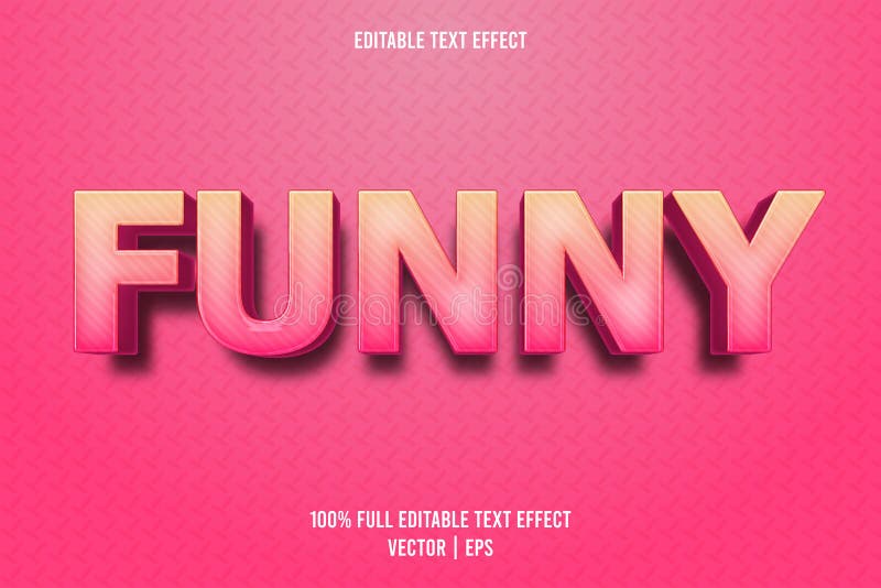 Funny Editable Text Effect Cartoon Style Stock Vector - Illustration of ...