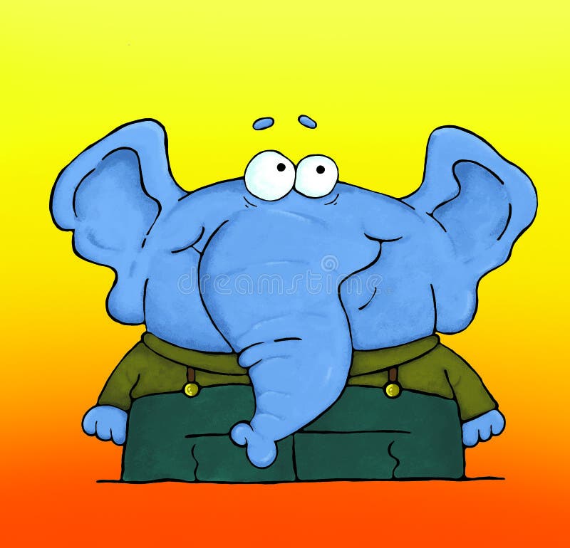 Embarrassed Elephant Stock Illustrations – 23 Embarrassed Elephant ...