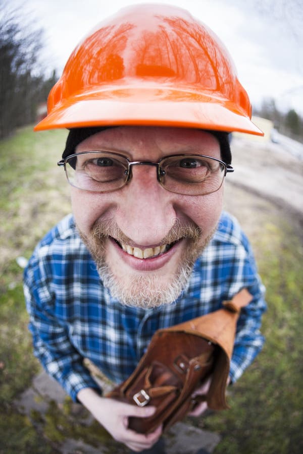 Funny Engineer stock photo. Image of shirt, orange, crazy - 53272582
