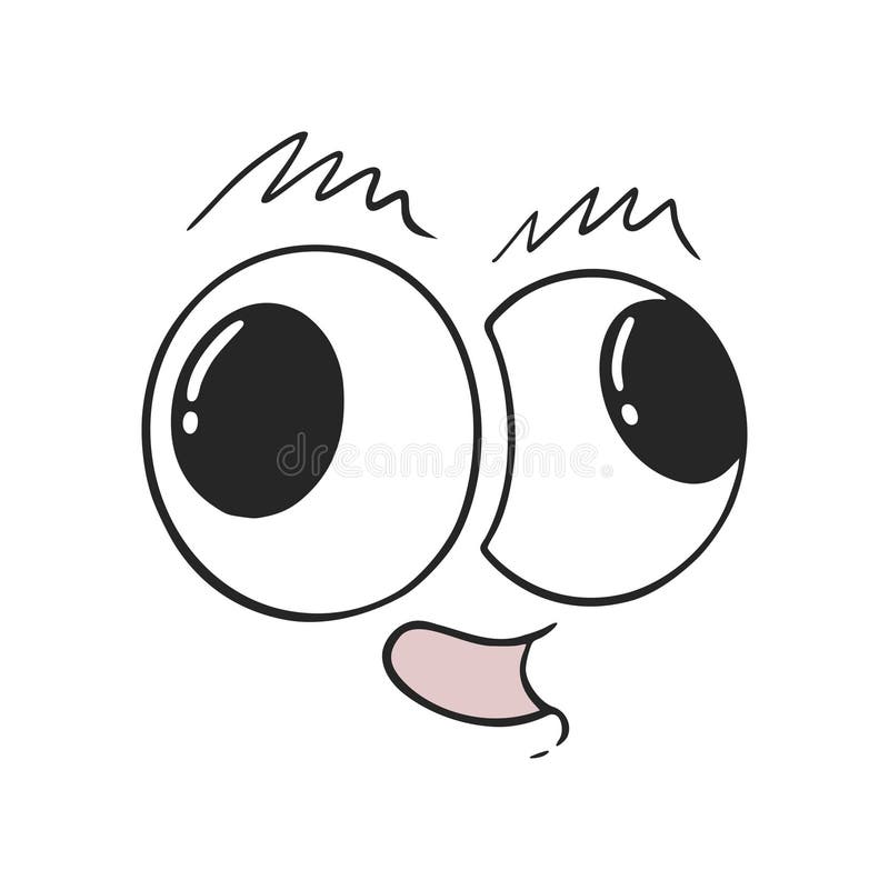 Funny eye draw stock vector. Illustration of humorous - 355758304