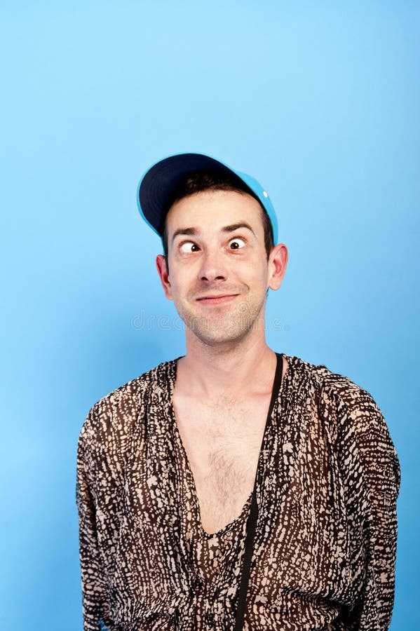 Portrait of funny nerd man stock photo. Image of modern - 28662220