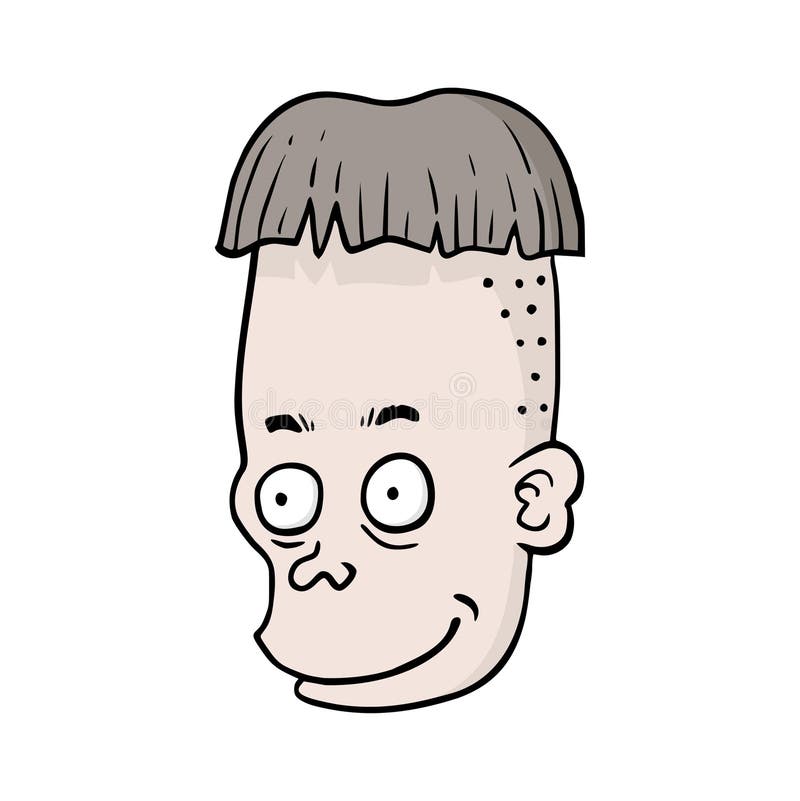 Funny face draw stock vector. Illustration of drawing - 355758301