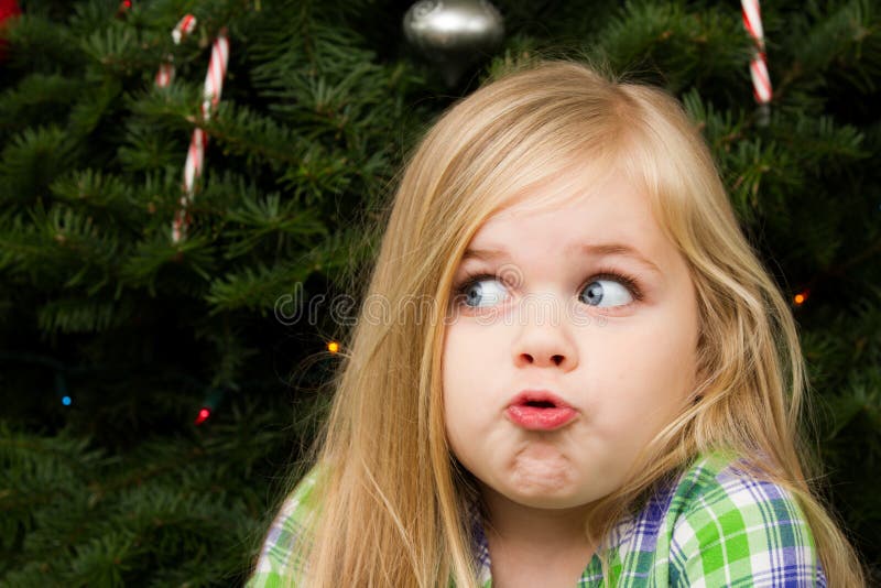 Funny face on a girl stock photo. Image of eyes, head - 59990890