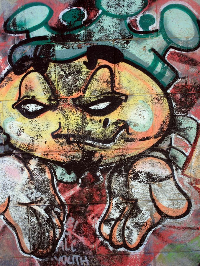 Funny Face Graffiti Stock Image - Image: 2825641