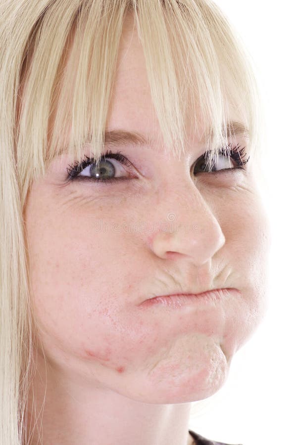 Funny face holds breath stock photo. Image of beauty - 11438930