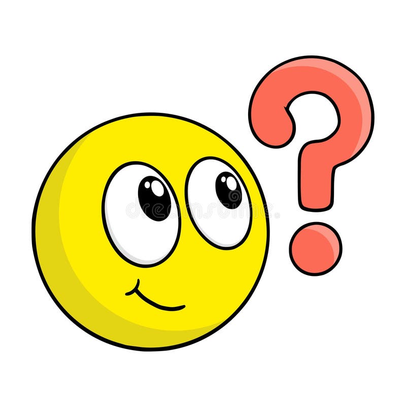 Funny Face and Interrogation Stock Vector - Illustration of surprised ...