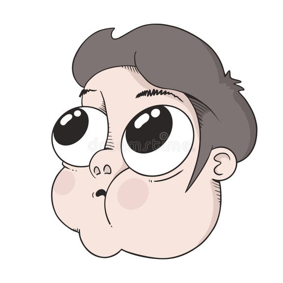 Funny face looking stock vector. Illustration of funny - 355758282