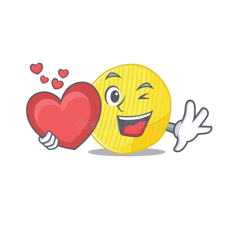 Funny Face Potato Chips Cartoon Character Holding a Heart Stock Vector ... Funny Face Potato Chips Cartoon Character Holding a Heart Stock Vector ...