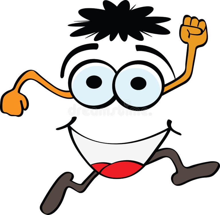 Running Smiley Face Stock Illustrations – 130 Running Smiley Face Stock ...