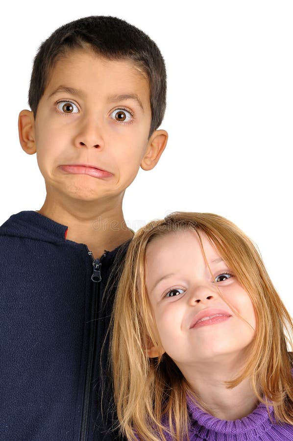 Funny faces stock image. Image of childhood, looking - 28450647