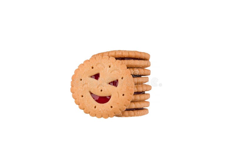 Funny Faces Biscuits on Background Stock Image - Image of cake, smile ...