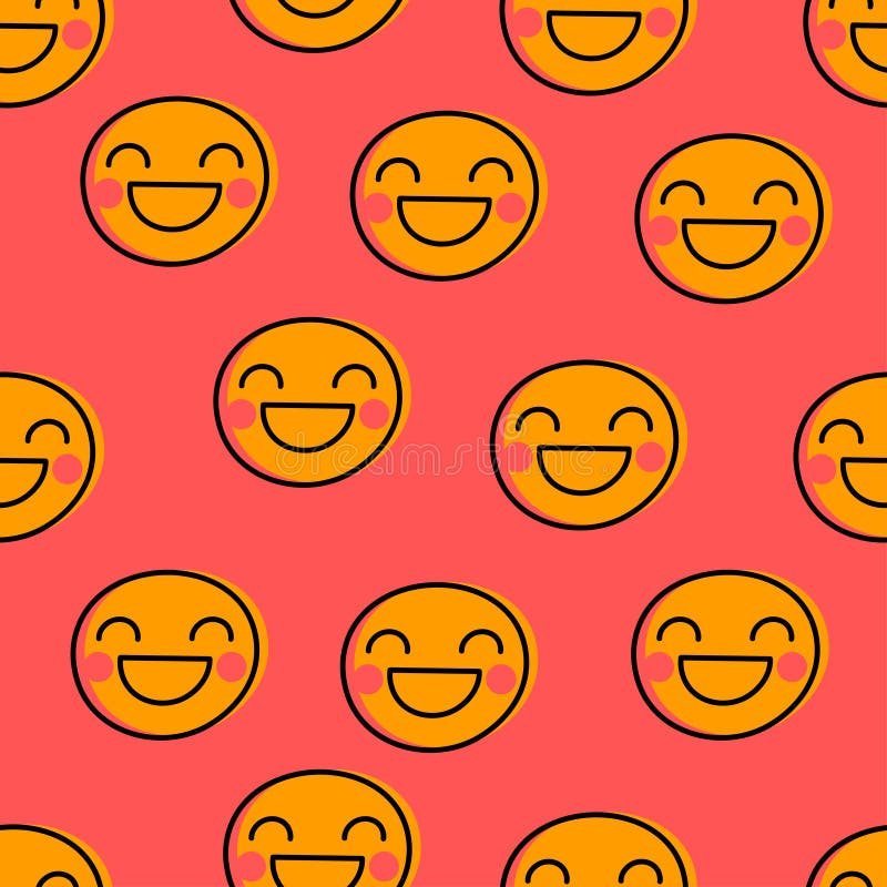 Smiles, April Fools Day Seamless Pattern Stock Vector - Illustration of ...