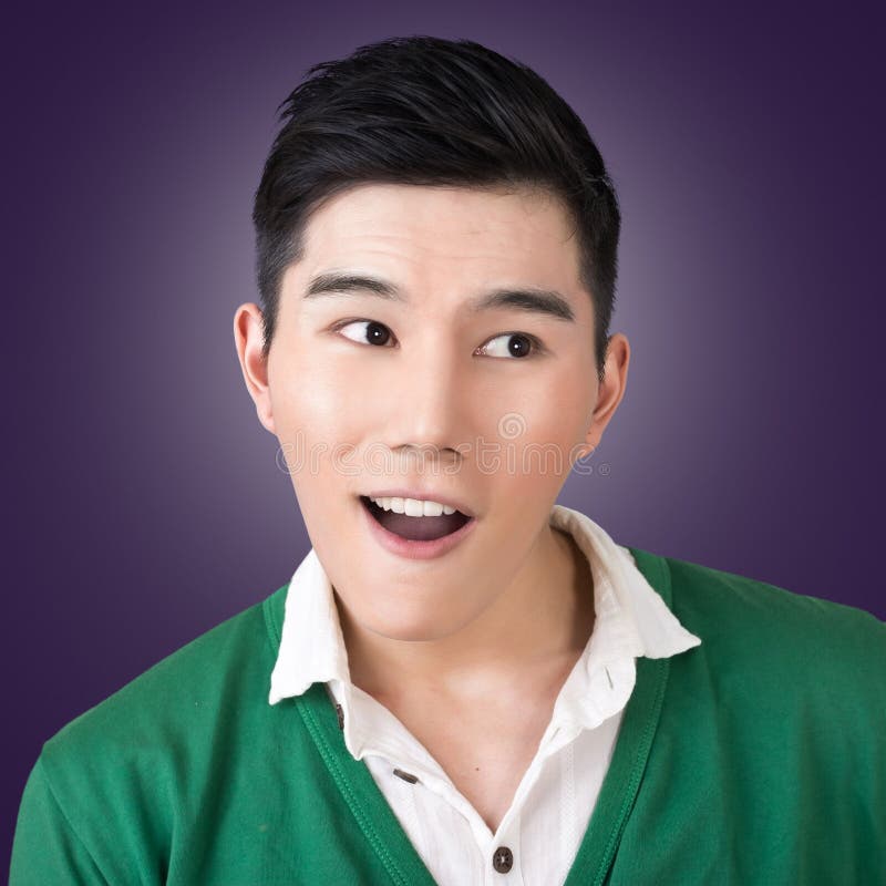 Funny facial expression stock image. Image of chinese - 47328205