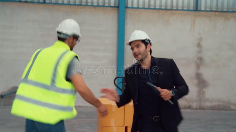 Funny Factory Workers Dance in the Factory Stock Video - Video of male ...