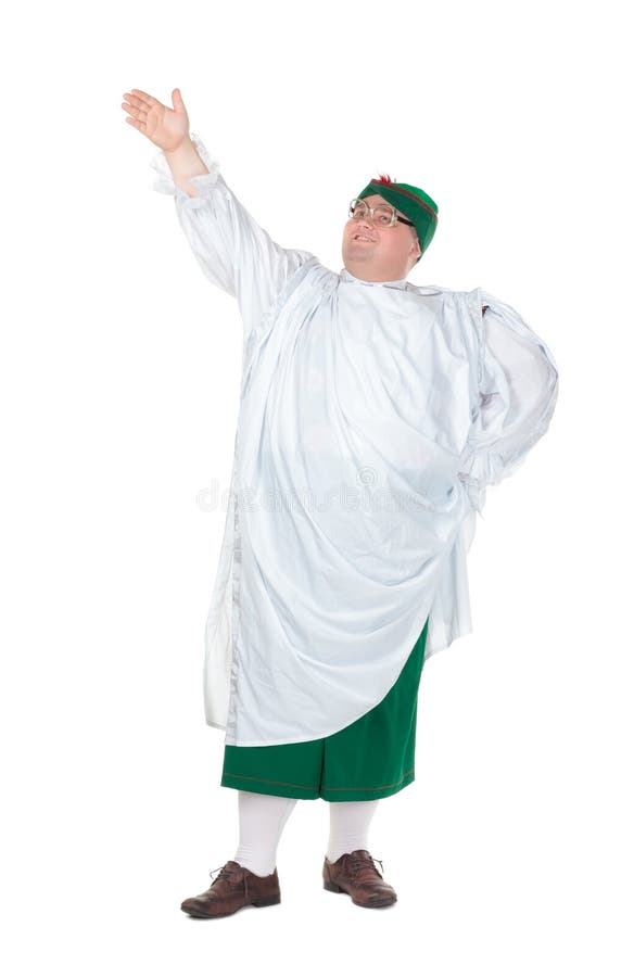 Funny Fat Man Wearing German Bavarian Clothes Stock Image - Image of ...