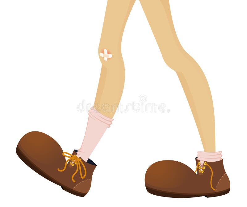 Funny feet stock vector. Illustration of characters, child - 13660347