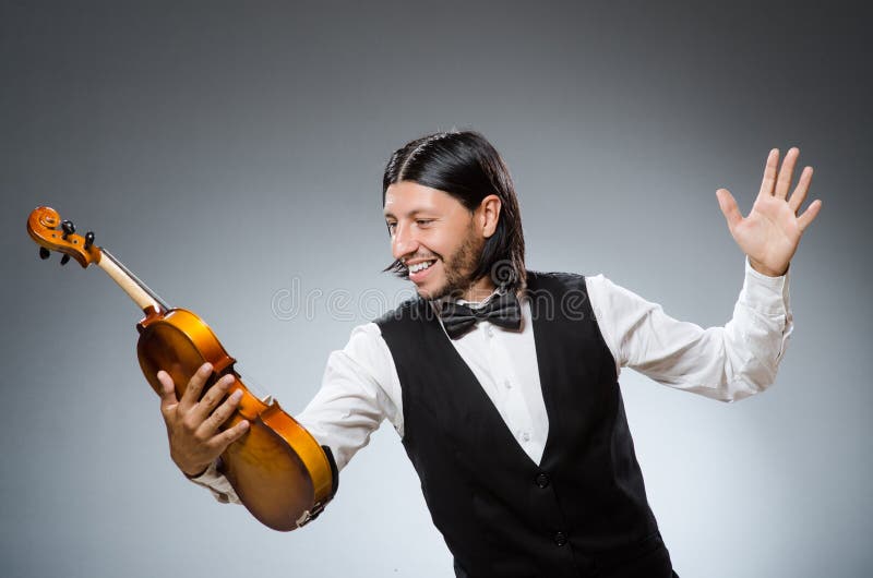 Funny fiddle violin player stock photo. Image of funny - 42393972