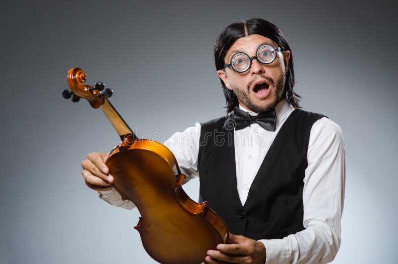 Funny fiddle violin player stock photo. Image of fiddle - 43188298