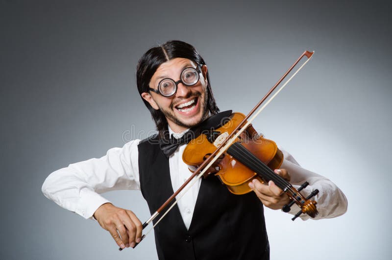 Funny fiddle violin player stock image. Image of fiddlestick - 42393995