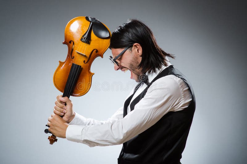 Funny fiddle violin player stock photo. Image of fiddle - 43416868