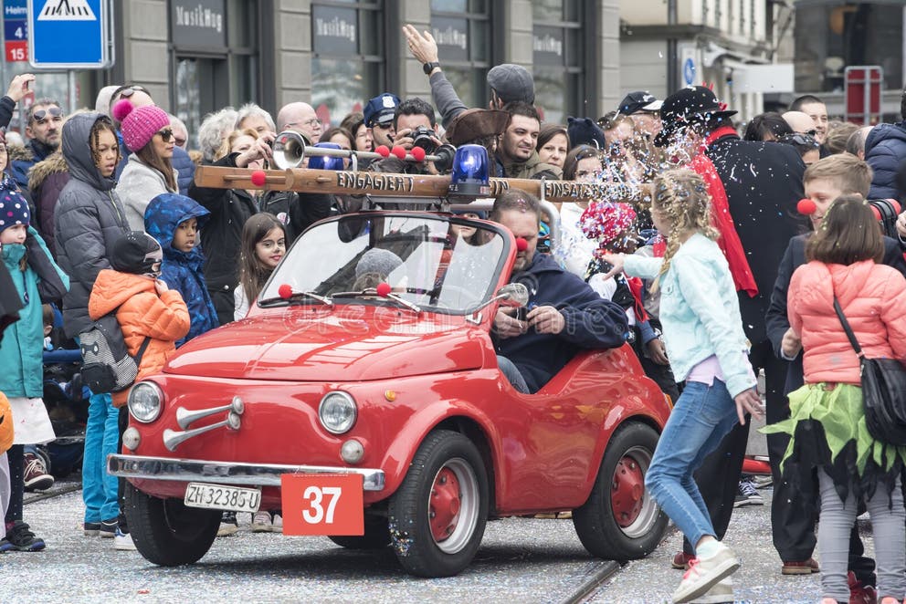 Funny Fire Engine at Carnival Editorial Image - Image of seasonal ...