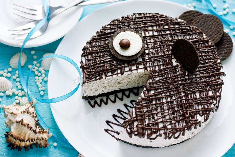 Funny fish cake stock photo. Image of mascarpone, homemade - 122187704