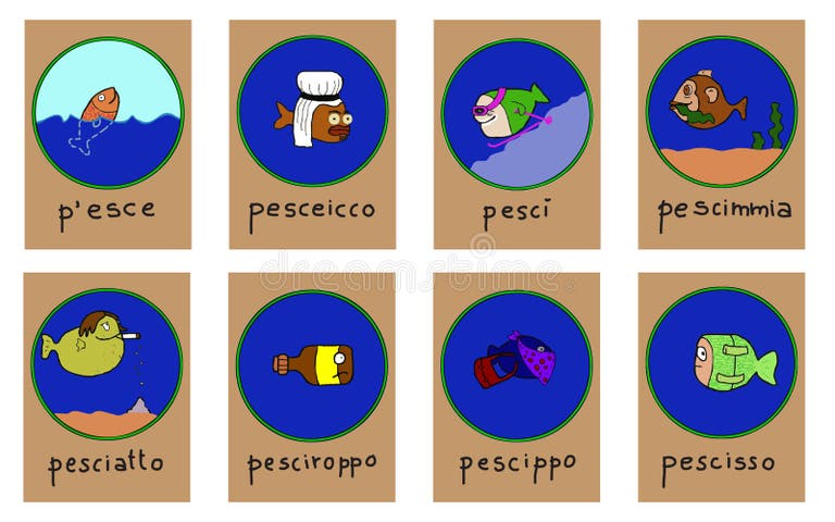 Funny fish characters stock vector. Illustration of holidays - 67529689