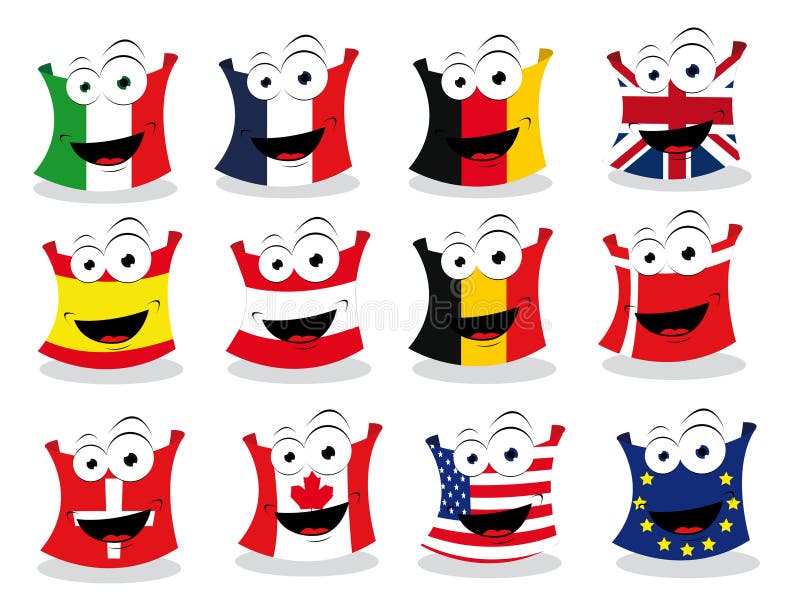Funny Flags - Part II stock vector. Illustration of flag - 26945799