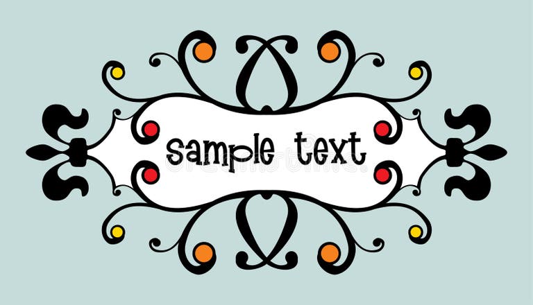 Funny floral frame stock vector. Illustration of autumn - 1933875