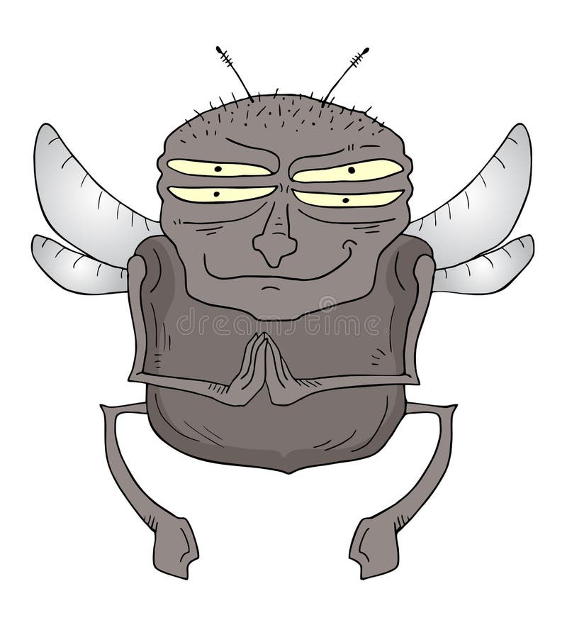 Funny fly stock vector. Illustration of buzz, mosquito - 49432510