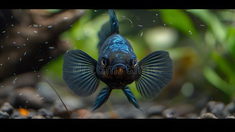 Funny Flying Fish. Image of a Playful Tabby Fish Jumping in Mid-air ...