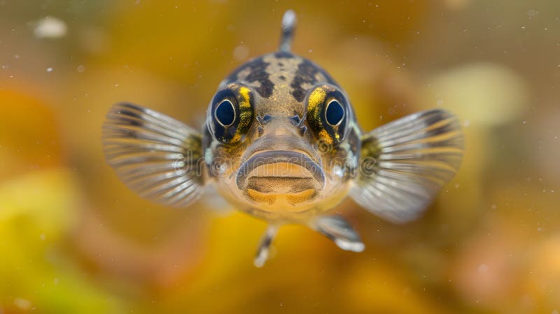 Funny Flying Fish. Image of a Playful Tabby Fish Jumping in Mid-air ...