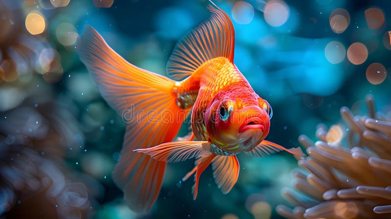 Funny Flying Fish. Image of a Playful Tabby Fish Jumping in Mid-air ...