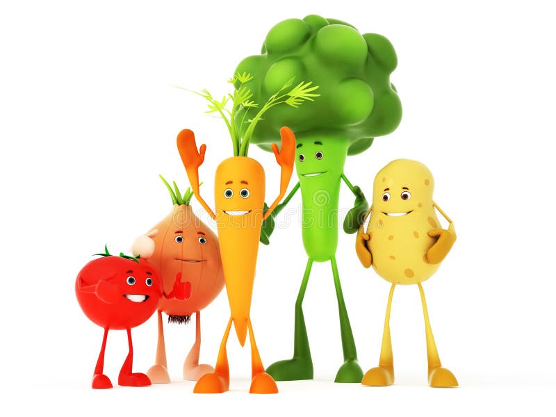 Funny food characters stock illustration. Illustration of group - 24126063