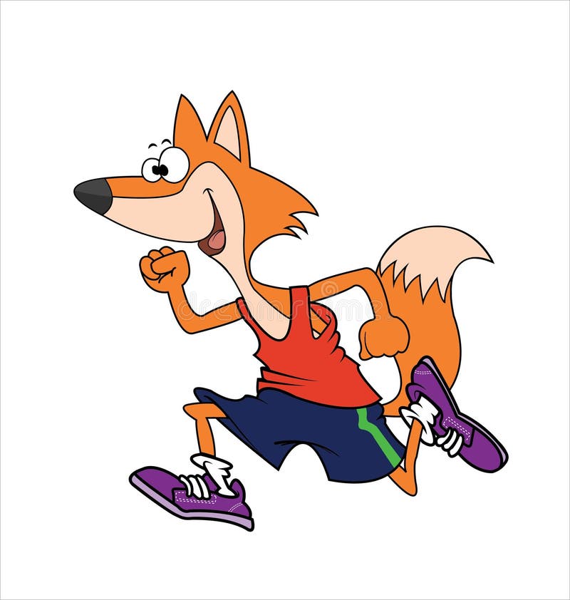 Comic Cartoon Running Fox Stock Illustrations – 113 Comic Cartoon ...
