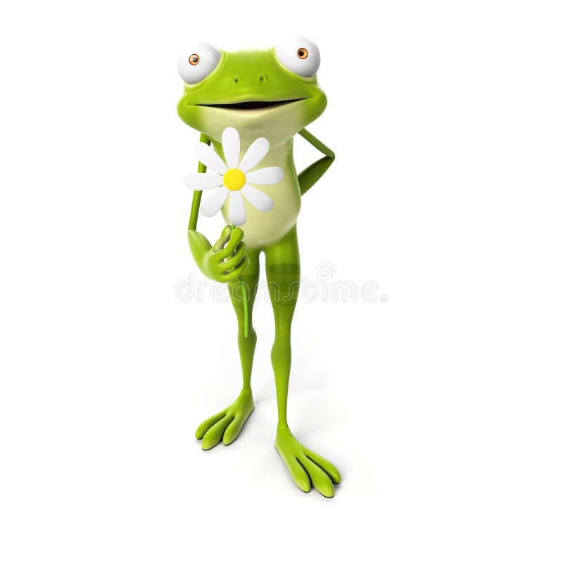 Frog with a question mark stock illustration. Illustration of rain ...