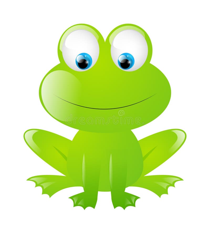 Funny frog stock vector. Illustration of smile, life - 29867459