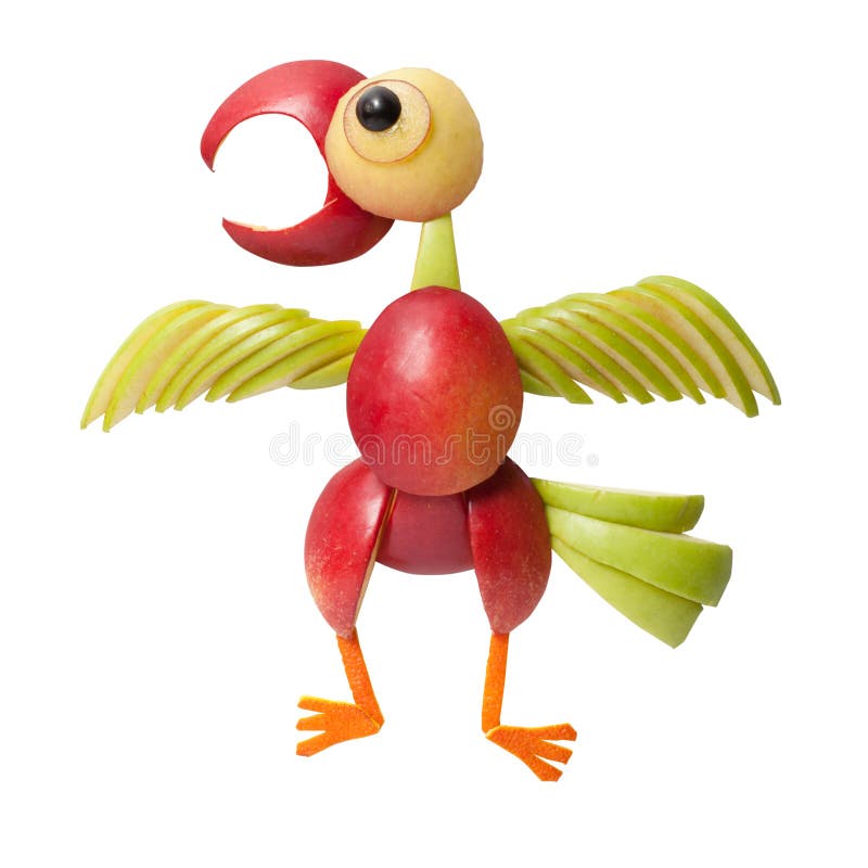 Funny fruit eagle stock image. Image of funny, grape - 75182365
