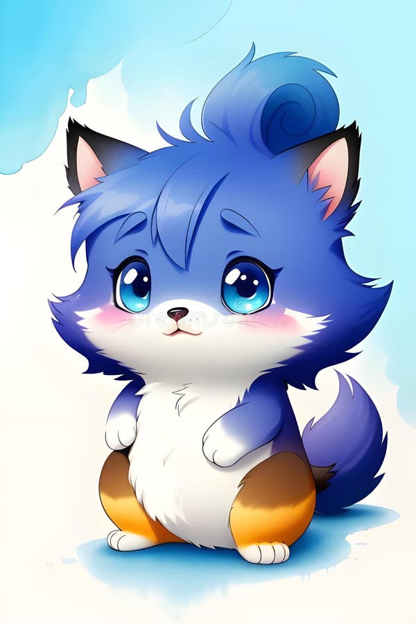 Funny furry creature. stock illustration. Illustration of kind - 322201102