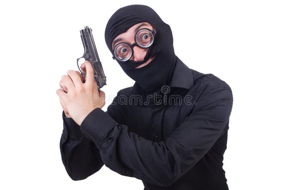 Funny gangster stock photo. Image of humor, comic, hijacker - 39314326