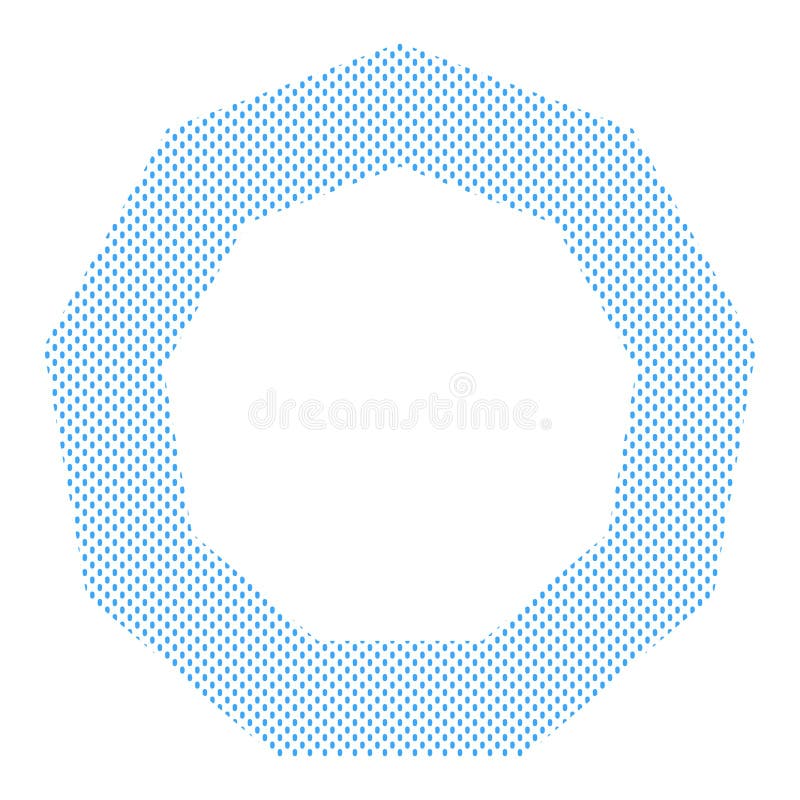 Funny Geometric Doted Polygon Frame Template Stock Vector ...